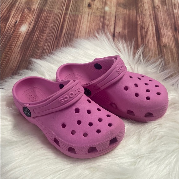 CROCS | Shoes | Crocs Brand Classic Kids Pink Clogs | Poshmark